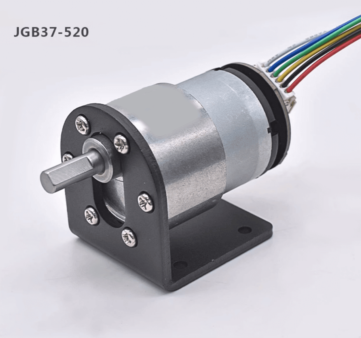 JGB37 Series Metal Gear Motor Mounting Bracket With Screws - PMD